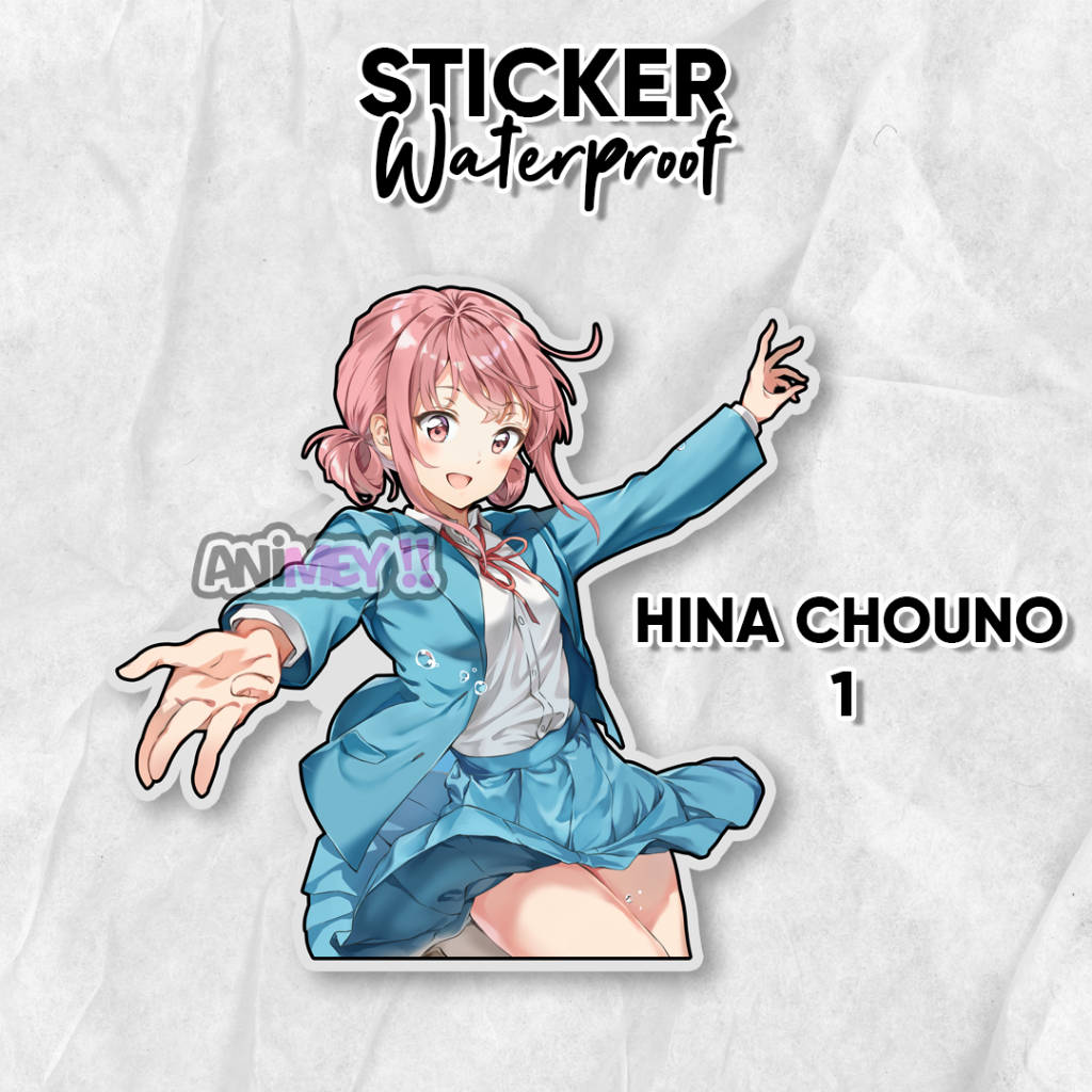 Hina Chouno Anime Blue Box Sticker / Waterproof Anime Sticker | Shopee ...