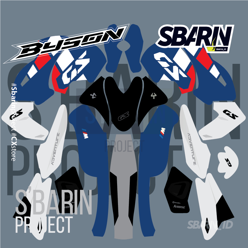 Yamaha Byson Old Decal - GS 2025 I Sbarin Project | Shopee Malaysia