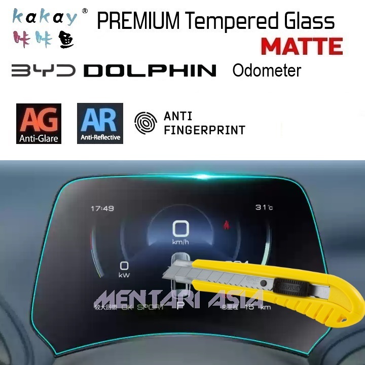 Matte Tempered Glass BYD Dolphin ODOMETER - KAKAY Premium MATTE Glass ...