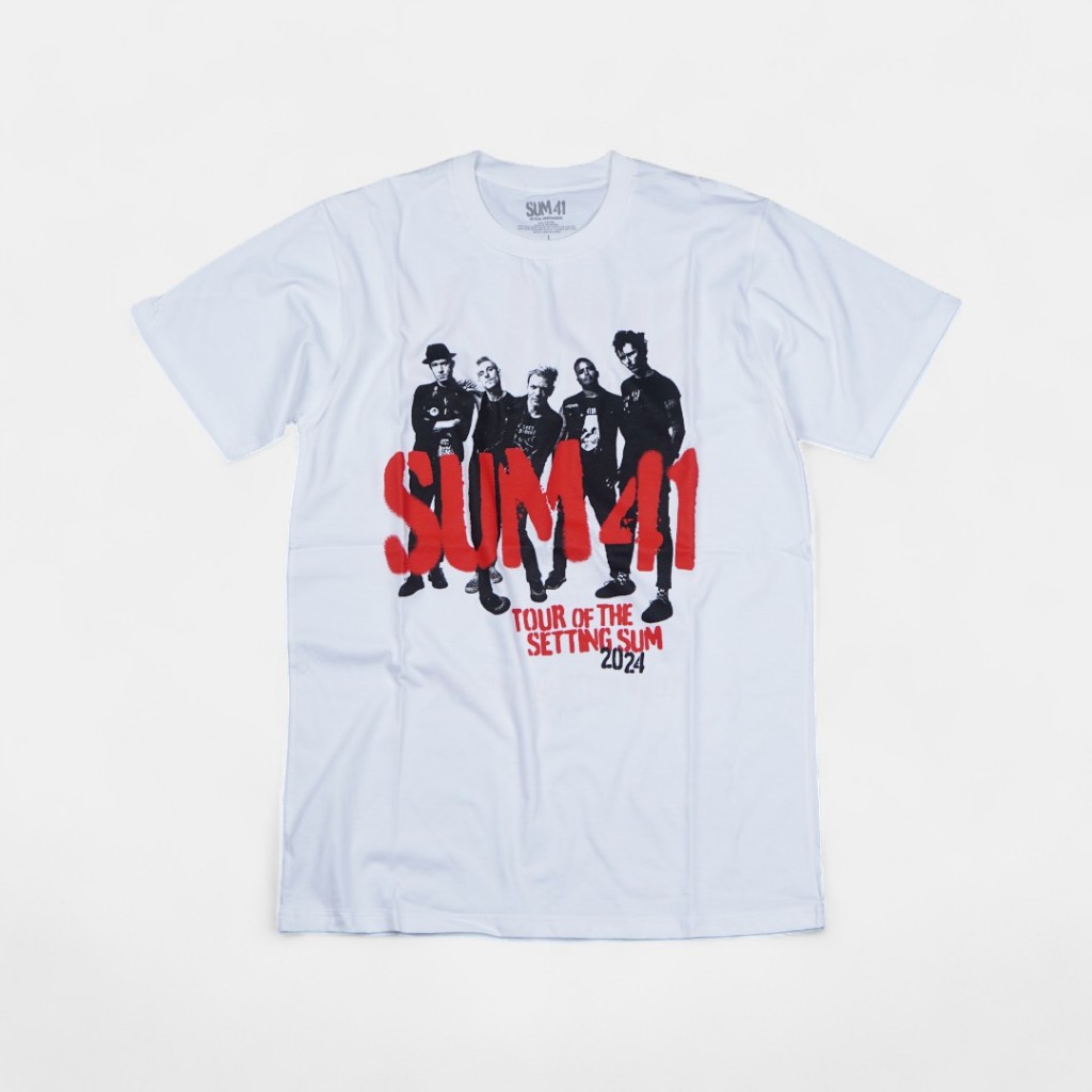 Official MECHANDISE SUM 41 TOUR OF THE SETTING SUM 2024 TSHIRT | Shopee ...