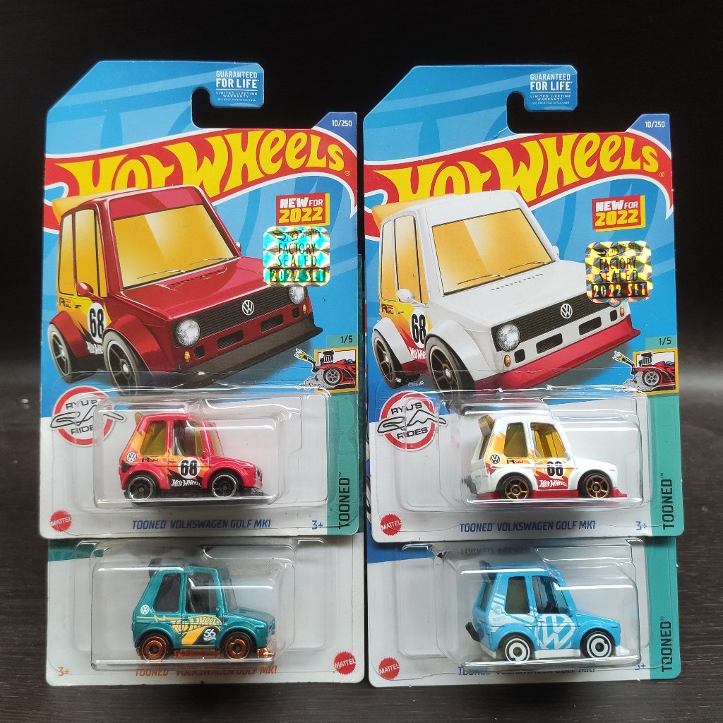 Hot wheels Tooned Volkswagen Golf MK1 | Tooned | Racing Car Toy ...