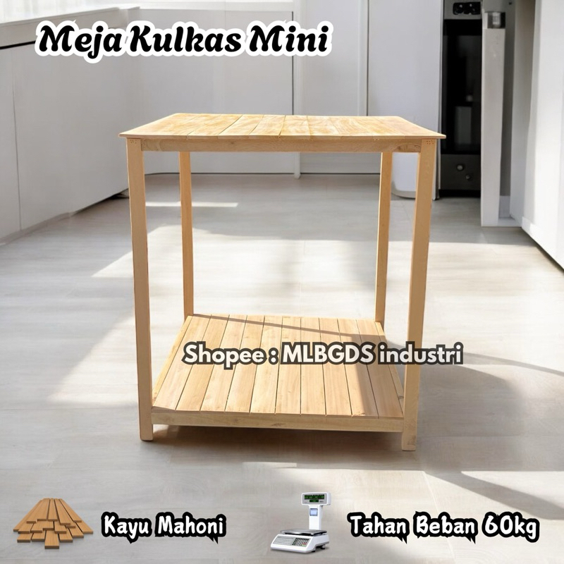 KAYU Mini Refrigerator Table Size 60x50x70cm Stacking Wooden Shelves ...