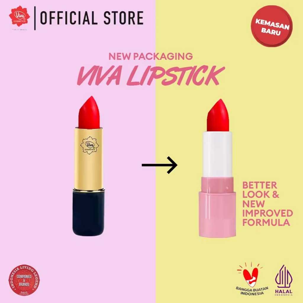 Viva Lipstick with Squalane & Mineral Oil 4gr | Shopee Malaysia