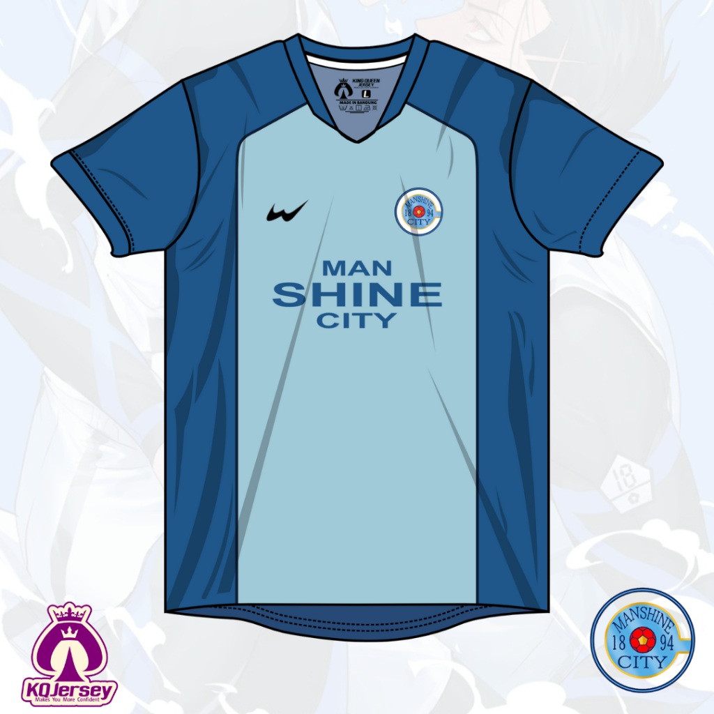 Kq ManShine City Team BlueLock Jersey Fullprint Adult Children Custom Name and Back Number ...