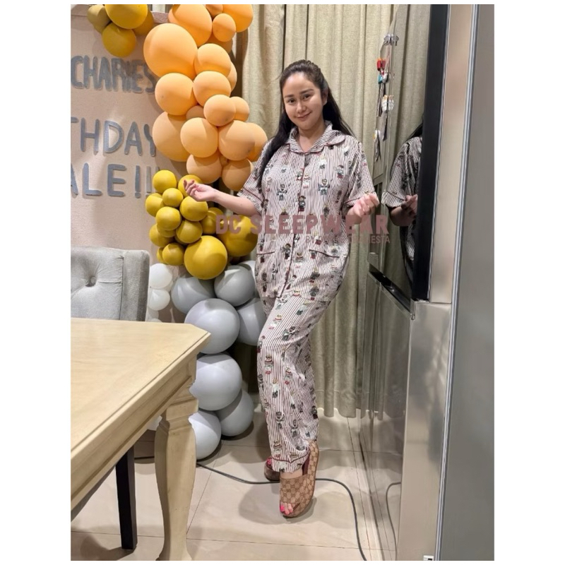 DENISE CHARIESTA - Rich Holang Pajamas | Shopee Malaysia