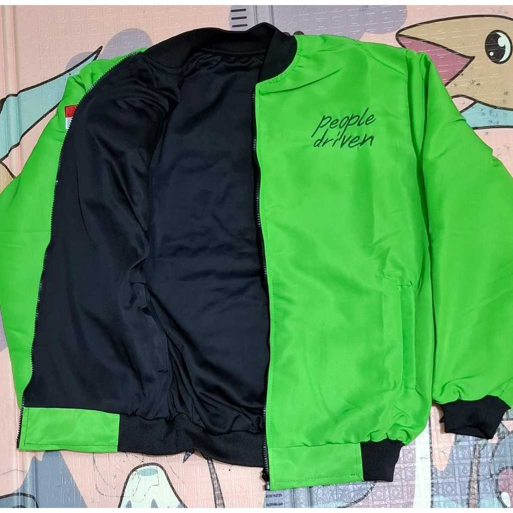 HIJAU HITAM Indrive JACKET GREEN + PLAIN BLACK CAN BE RETURNABLE READY ...