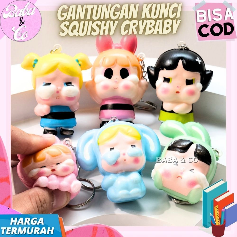 GANTUNGAN Squishy KEYCHAIN CRYBABY KEYCHAIN SQUISHY BABYCRY CRY BABY ...