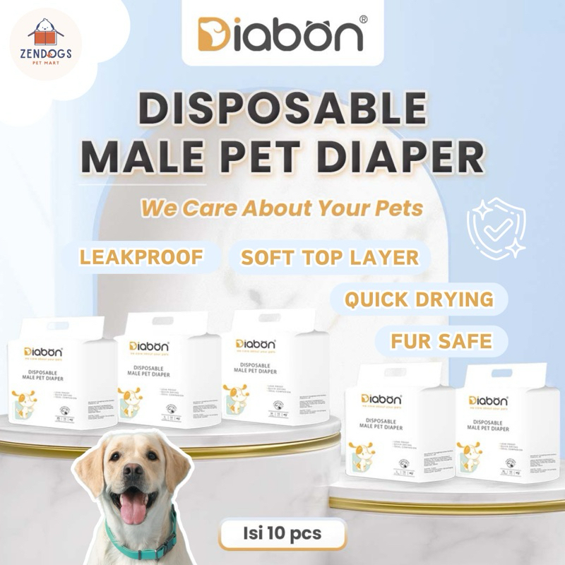 Diabon MALE Premium Pet Diaper MALE Cat Diaper | Shopee Malaysia