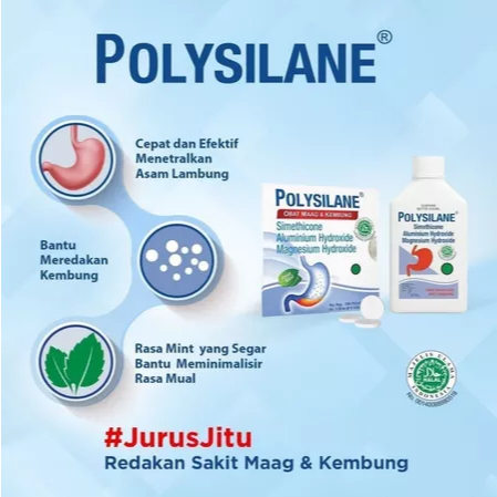 Polysilane Chewable Tablets for Ulcers and Bloating 8 tablets | Shopee ...