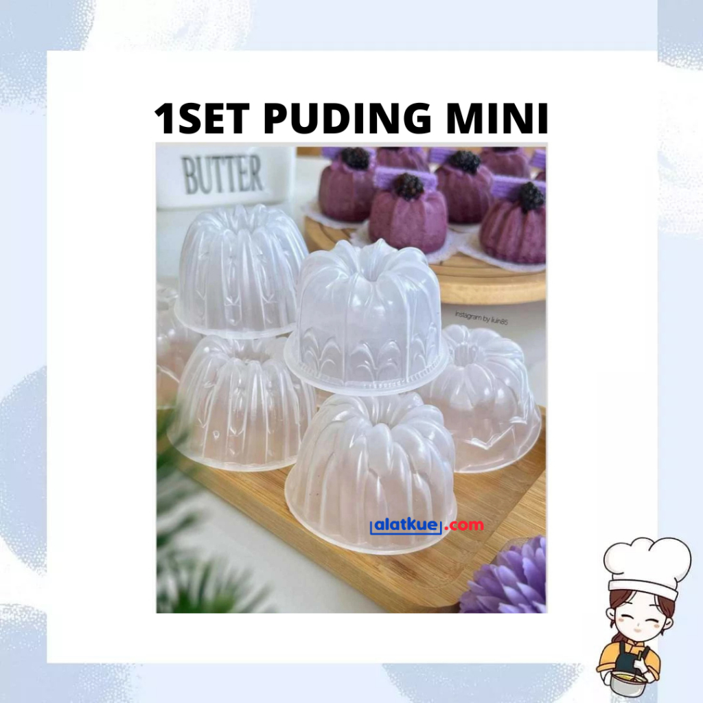 Premium Viral Mini Pudding Mold Steamed Mold THICK Mini Magnolia Crown ...