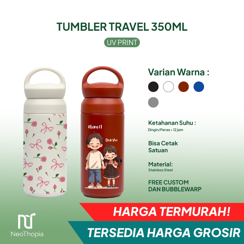 Custom Travel Tumbler 350ml Uv Print Name Logo Promotional Souvenir | Shopee Malaysia