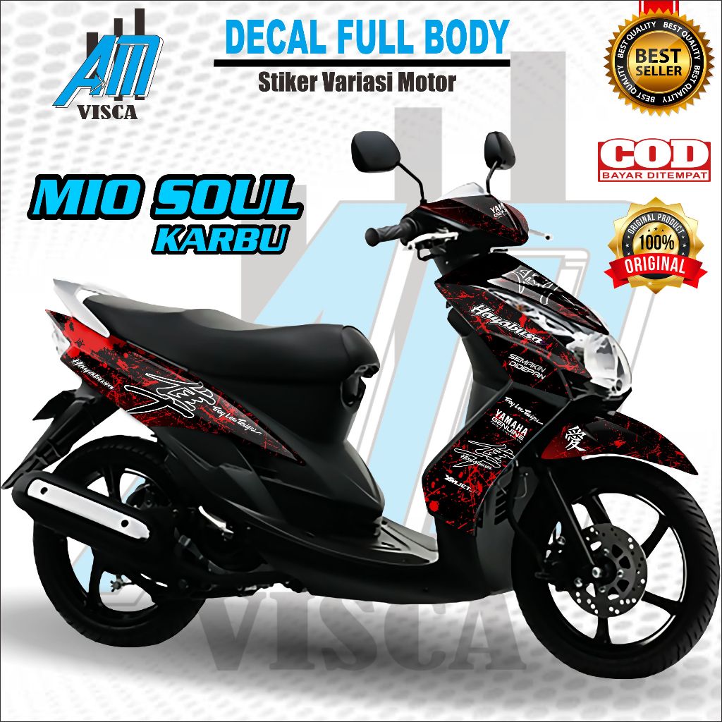 Sticker Decal - Mio Soul Karbu Full Body Decal Design - Hayabusa ...