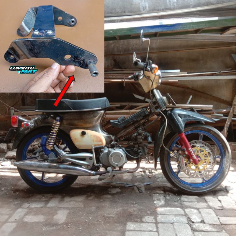 Custom C70 seat Pangkon plate thickness 5mm to change shock tilt angles | Shopee Malaysia