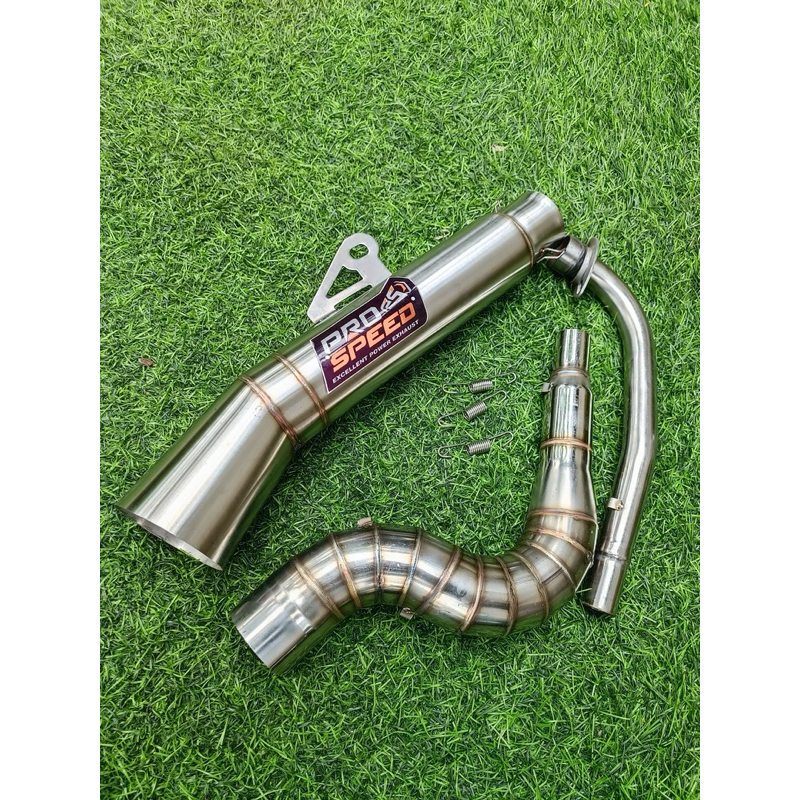 Pro Speed Pipe canister conical open specs exhaust Pipe for Wave 125 ...
