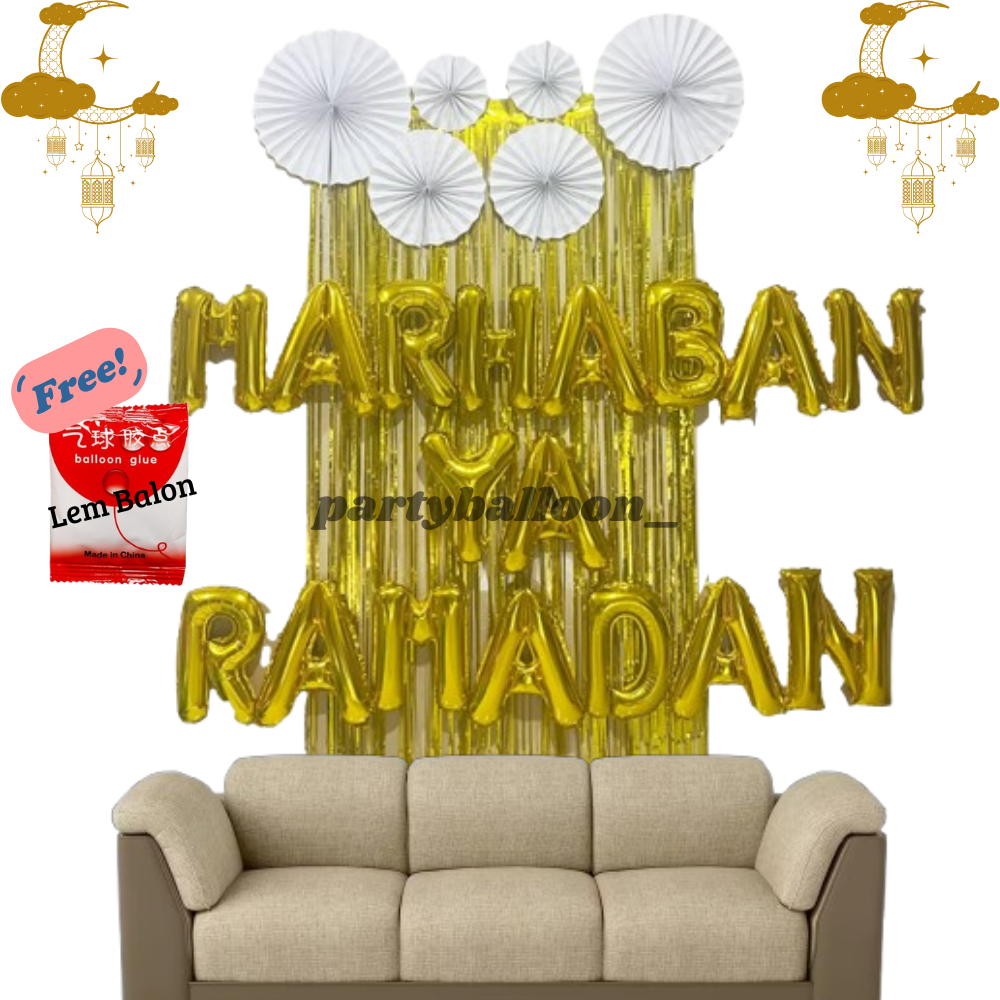 1 Set of Ramadan Eid Decorations Ramadhan Set Marhaban Ya Ramadan ...