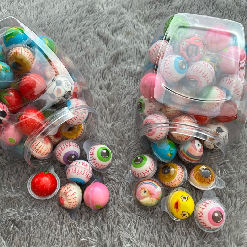 MATA Dsm Viral Gummy Candy / Eye Soft Candy 50 Pcs / Mini Jelly Round ...