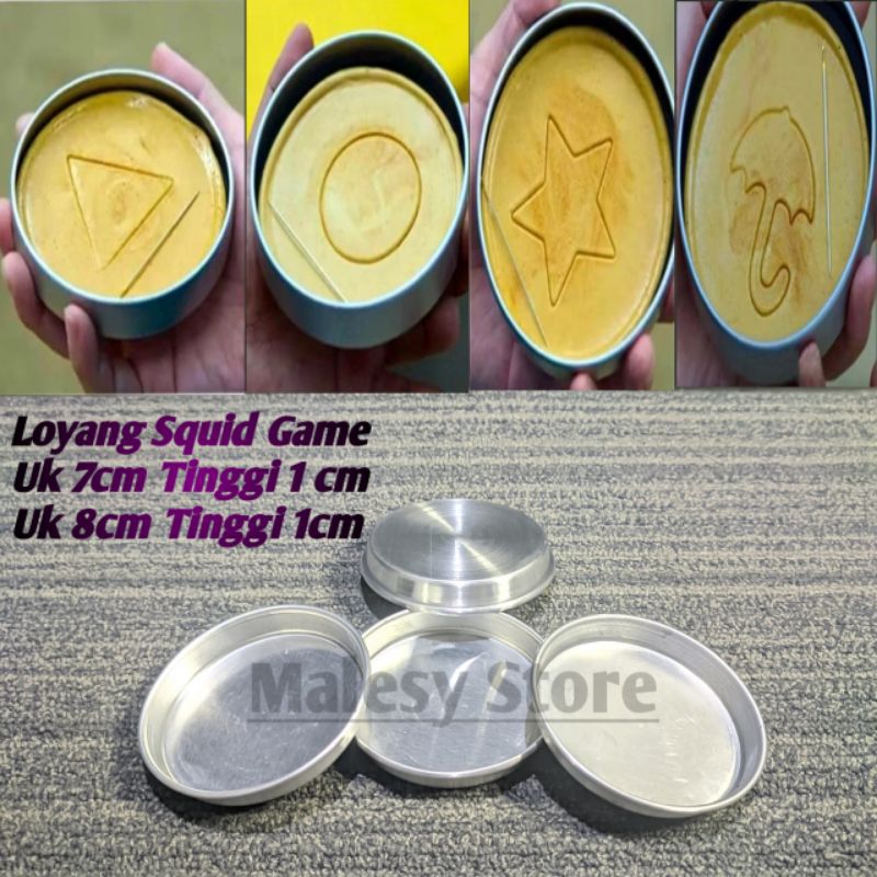 Dalgona Candy Clay Candy Mold / Squid Game Pan / Squid Game | Shopee ...