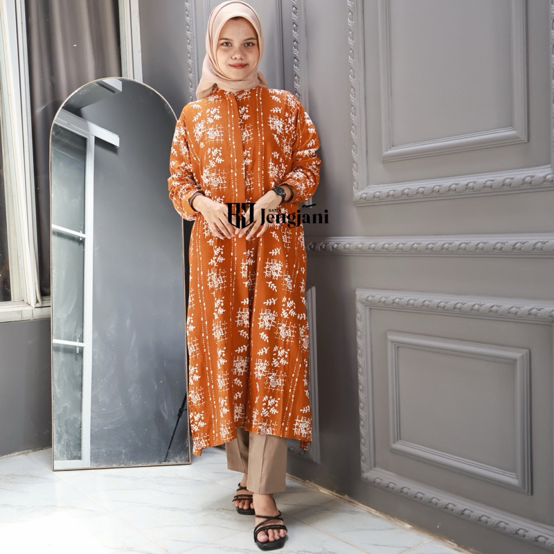 Shibori Batik Tunic with Chicken Motif Cap | Premium Rayon Batik | Geng ...