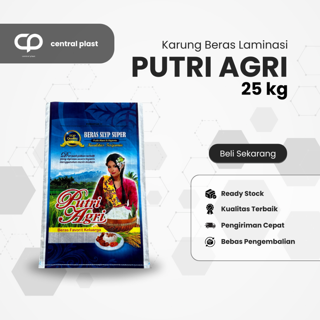 25 kg Laminated Rice Sack Cap Putri Agri | Shopee Malaysia
