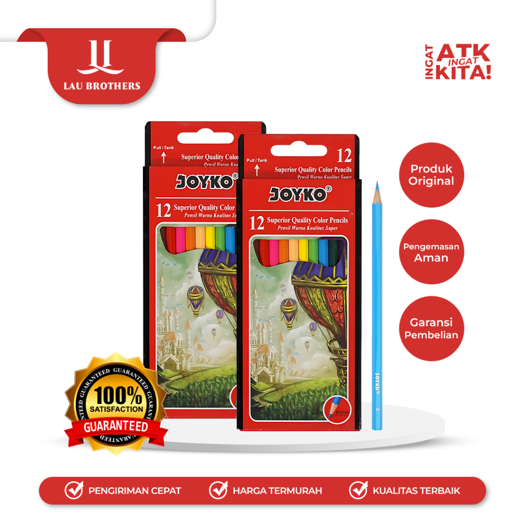 Joyko COLOR PENCIL/ COLOR PENCIL CP-100 (1SET) | Shopee Malaysia