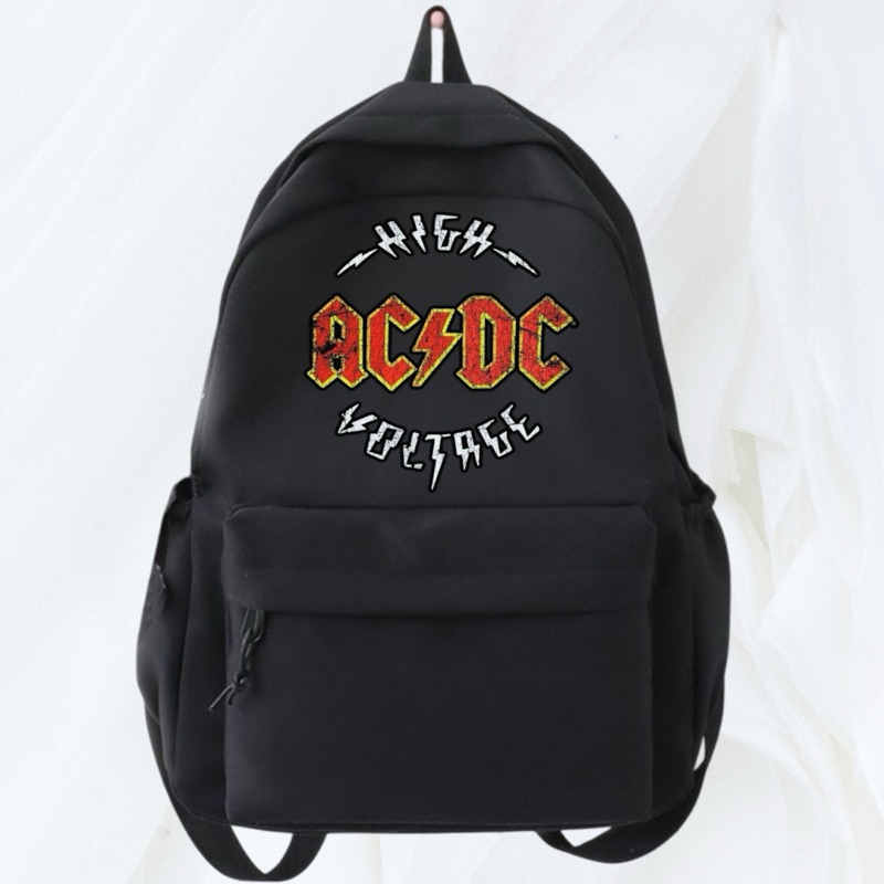 Vintage Metal Rock ACDC Canvas Cordura D300 Backpack 100% Premium Cool ...