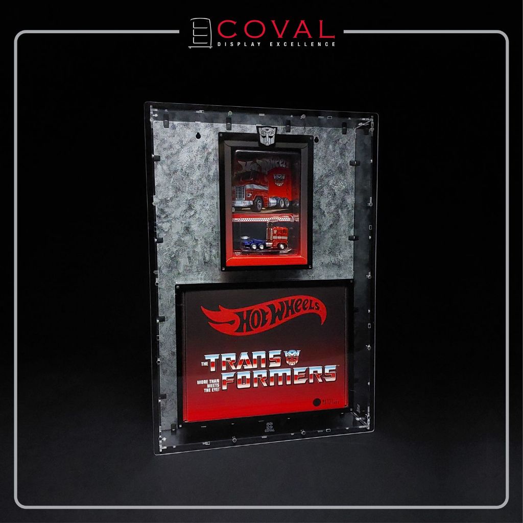 HOP-101W Acrylic Display Case for 2023 Carded Hot Wheels Transformers ...