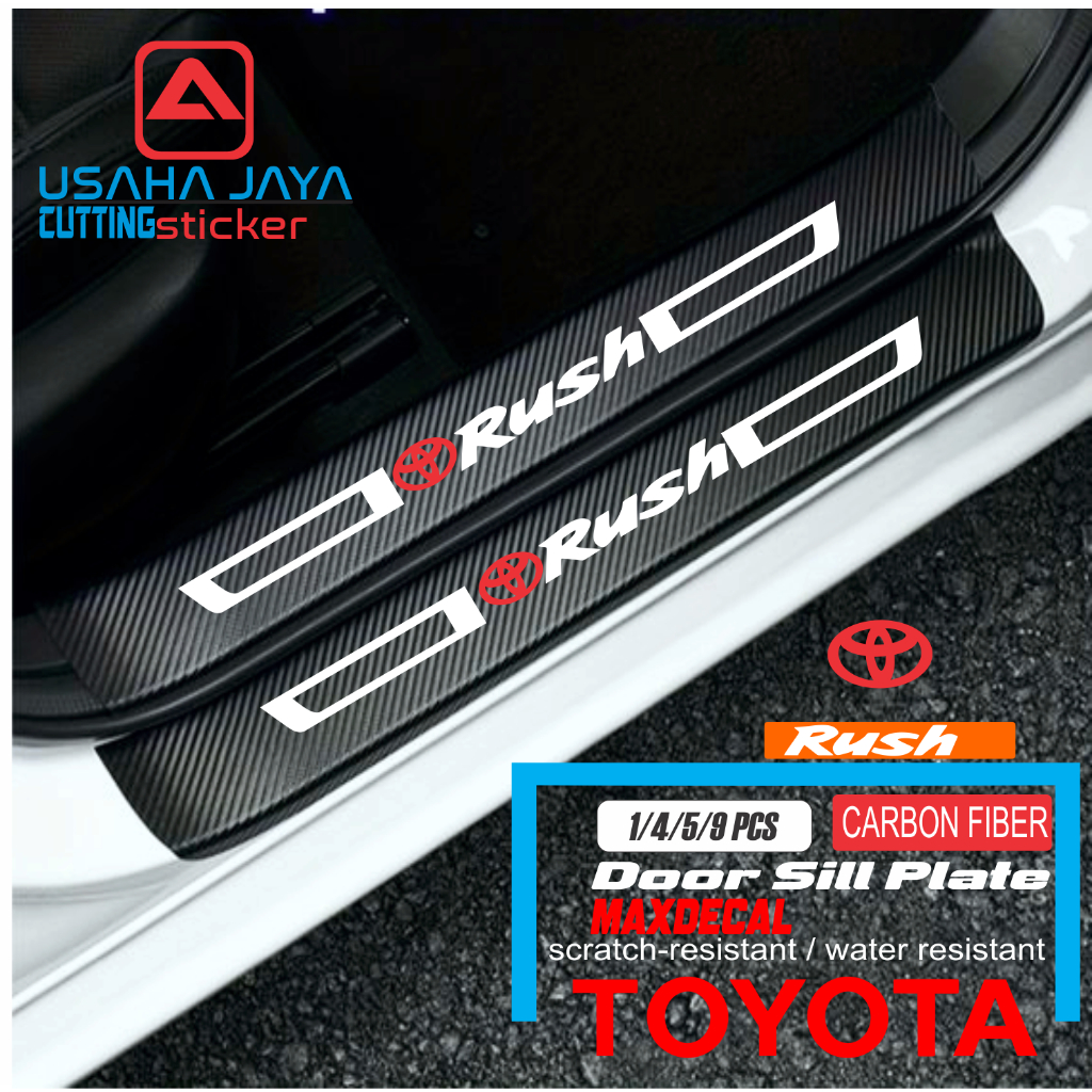 TOYOTA RUSH sticker 3D carbon sticker TOYOTA RUSH car sticker Footrest ...
