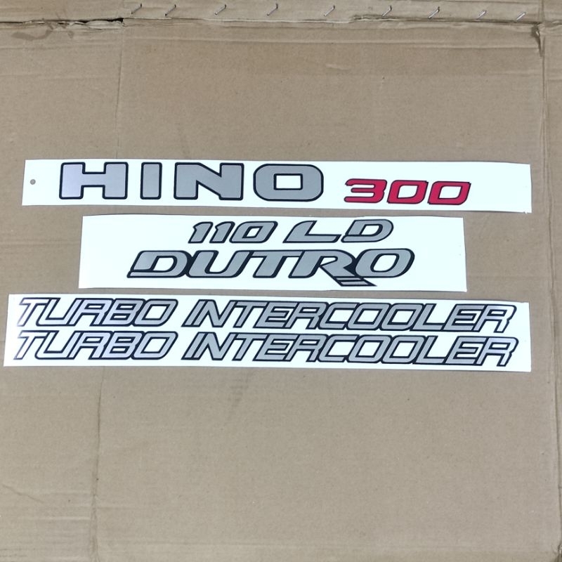 Hino 300 Dutro 110LD Turbo Intercooler car sticker car body sticker ...