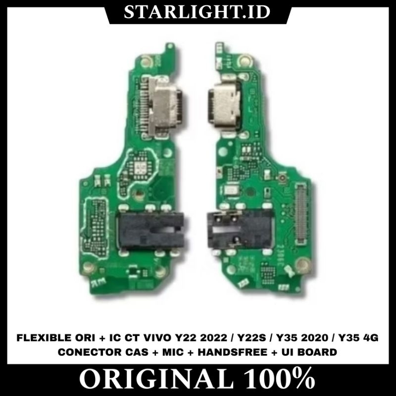Flexible FLEXIBLE BOARD CONNECTOR CHARGER CONNECTOR CAS BOARD ORI + IC CT VIVO Y22 2022 / Y22S ...