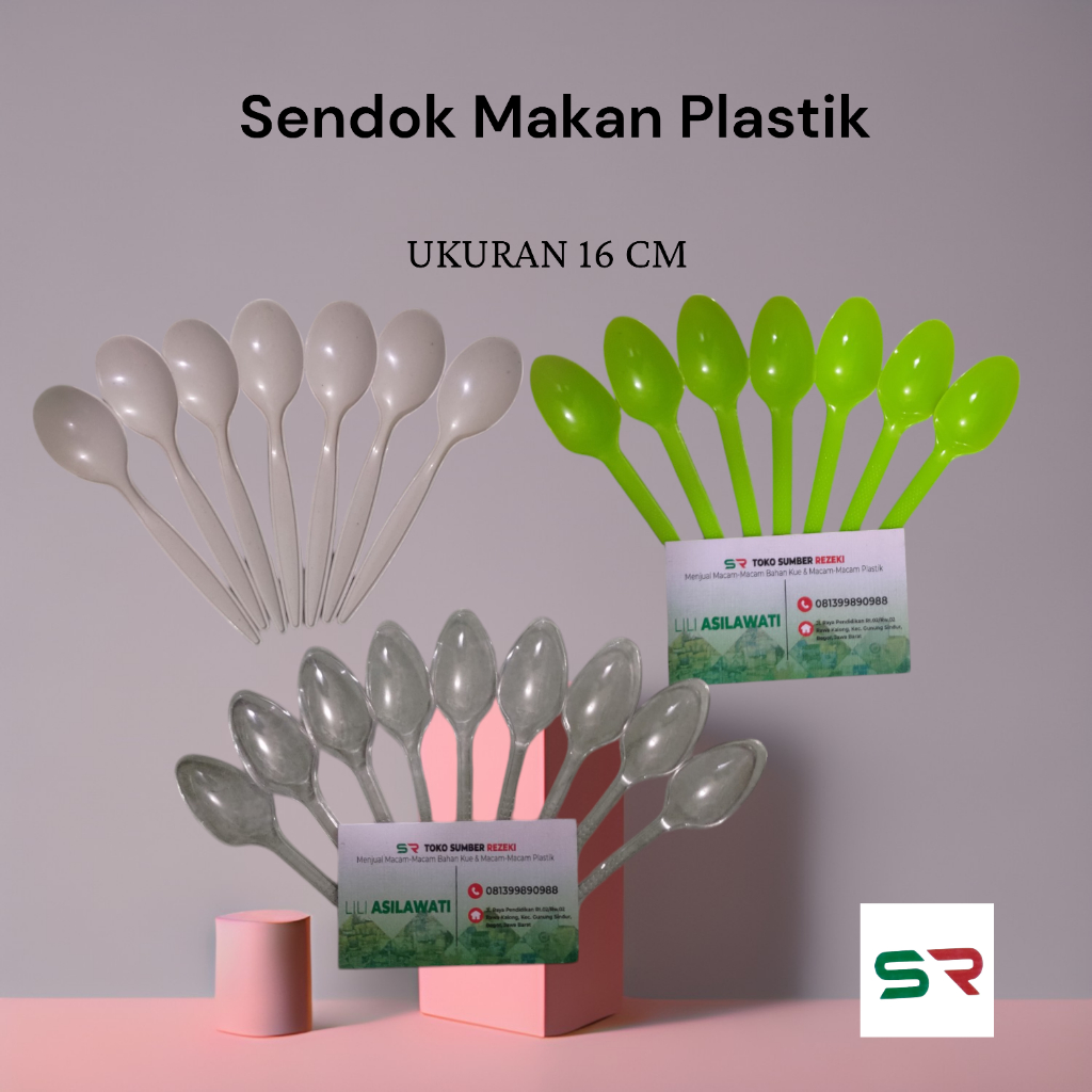 Clear and Colored Plastic Tablespoon 16 cm | Shopee Malaysia