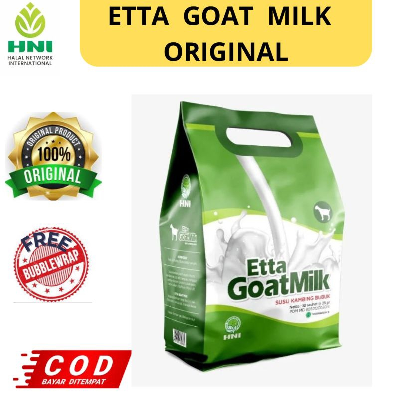 Etta Goat Milk HNI HPAI Ettawa Goat Milk Powder Original Flavor Can ...