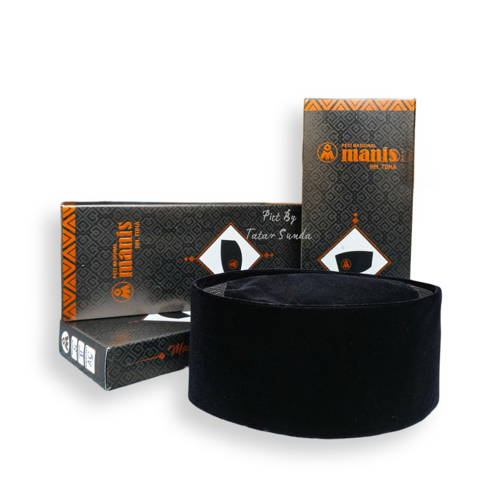 HITAM Original HM Toha Bandung Sweet Black Peci Height 11 12 Cm ...