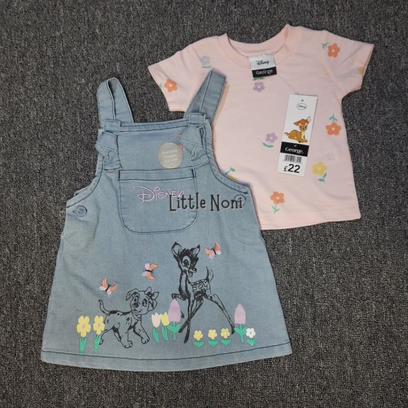 Overalls soft Jeans Bambi Dalmatians Disney at George | Shopee Malaysia