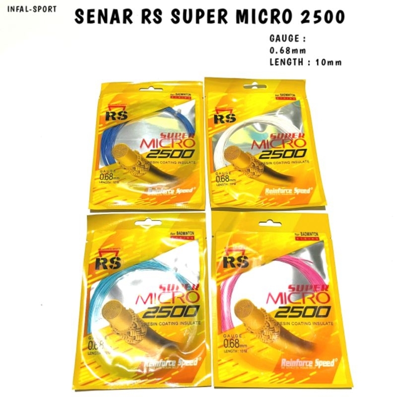 Original RS MICRO 1000 STRINGS BADMINTON RACKET STRAP | Shopee Malaysia