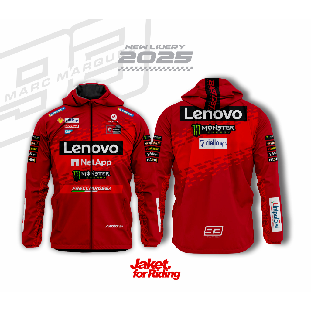 Full Printed Livery Ducati Marc Marquezz Motogp Motorcycle Jacket, Wind ...