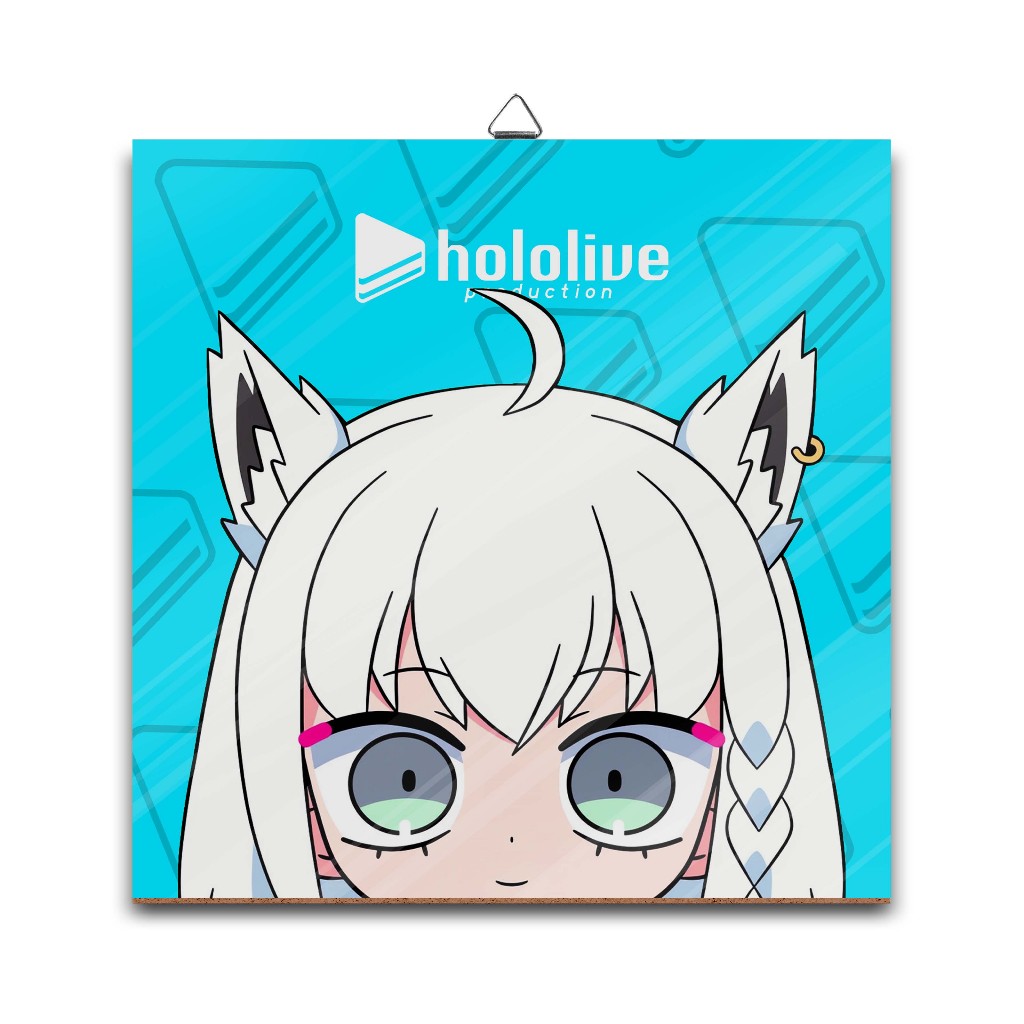 KAYU Vtuber anime wooden wall Poster SHIRAKAMI FUBUKI ALT PLUG ...