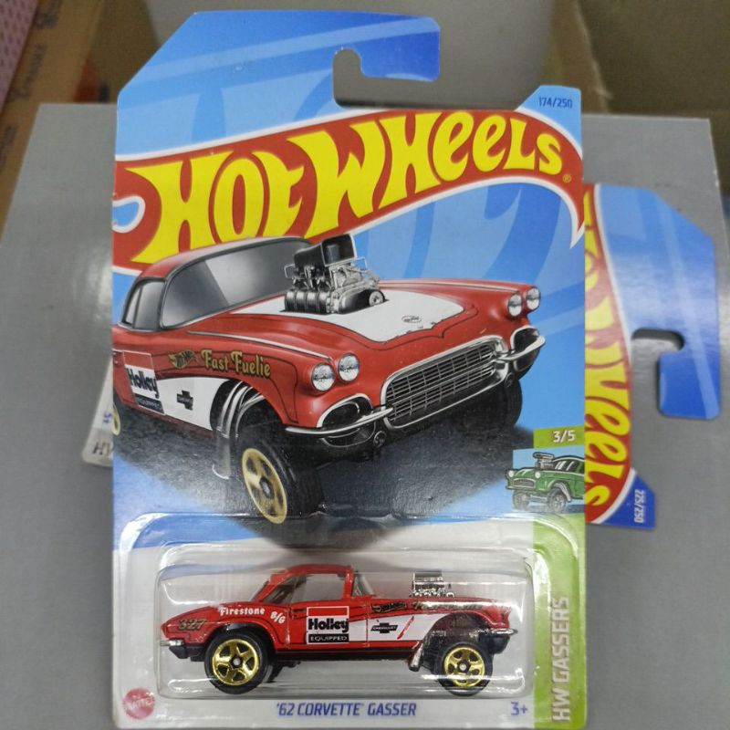 Hotwheels '62 Corvette Gasper Red White Color HW Gassers Edition ...