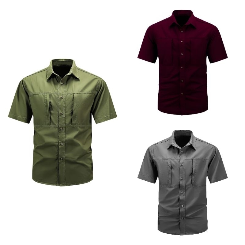 Pdl M Tac Field Tactical Shirt Short Sleeve | Shopee Malaysia