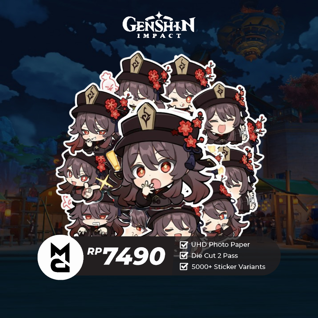HP Genshin Impact Hu Tao Sticker Cute Aesthetic Anime Sticker Cell ...