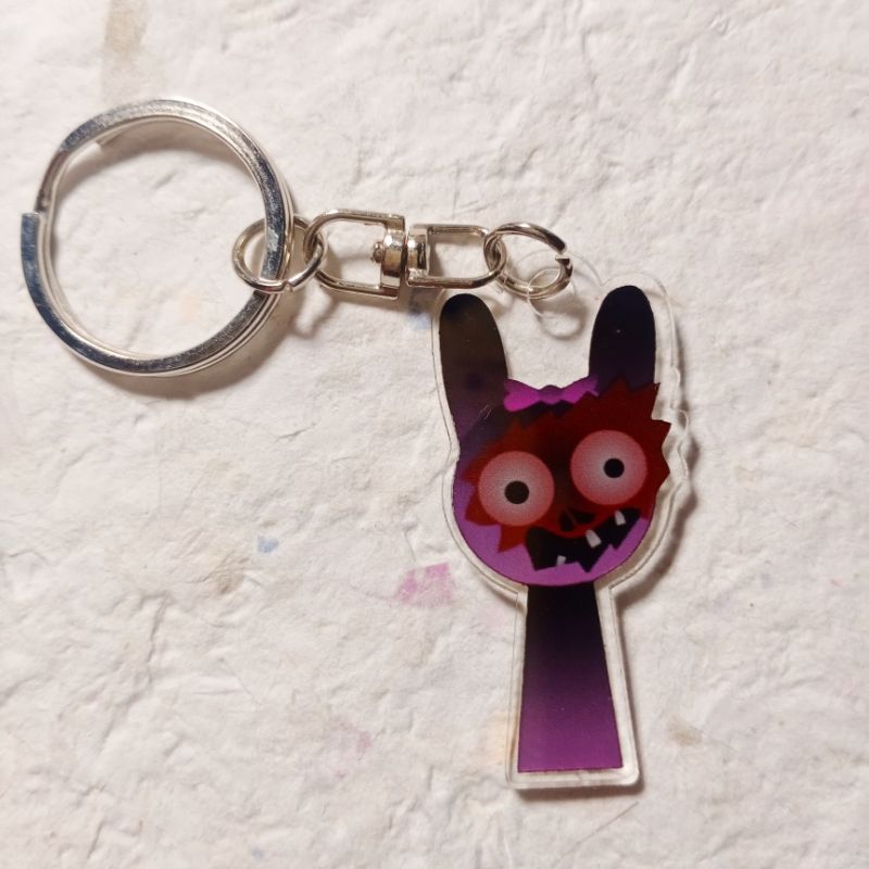 GANTUNGAN Sprunki Pinki acrylic ganci / Sprunki Pinki Horror keychain ...