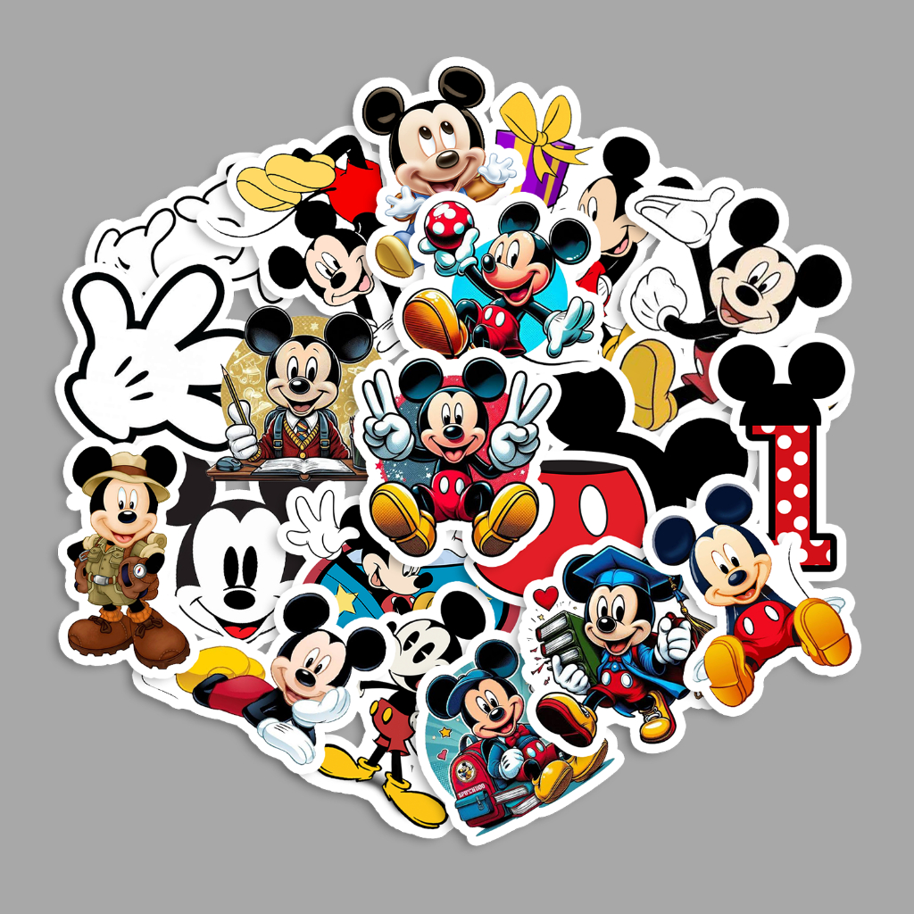 Sticker PACK - MICKEY MOUSE | Suitcase STICKER TUMBLER STICKER HELMET ...