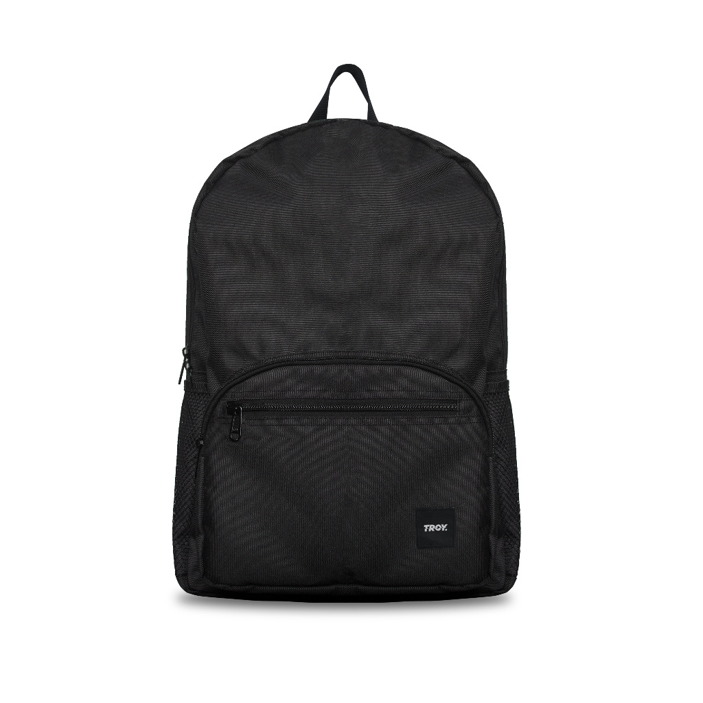 HITAM Troy Company Backpack Black Quokka - Black Backpack BP 2994 ...