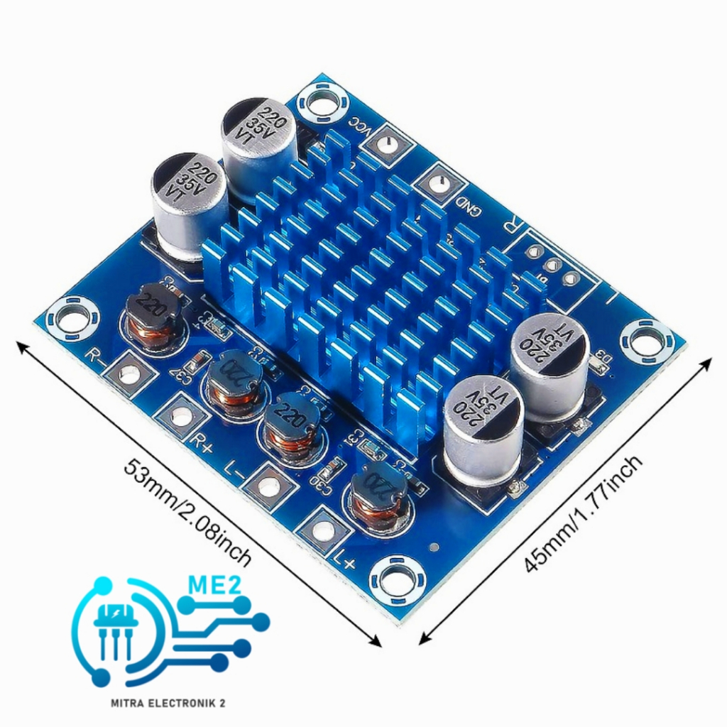 Mini Power Amplifier Kit TPA 3110 or XH A-232 Amplifier Class D 30+30 ...