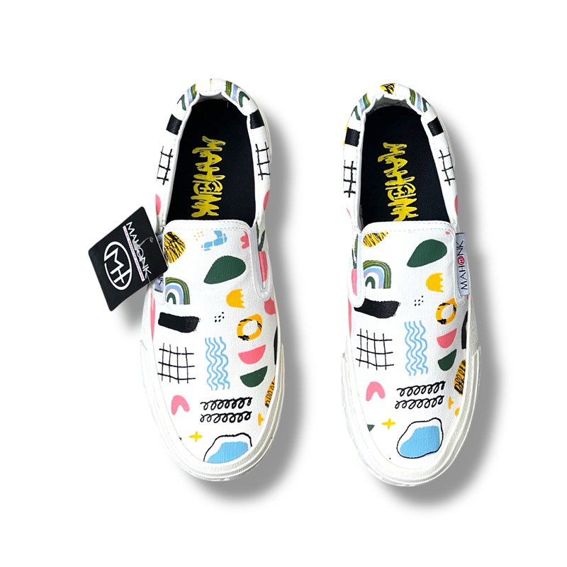 LOKAL MAHONK Shoes - Slip On Kalep Motif Og X2 Men Women // Flat Shoes ...
