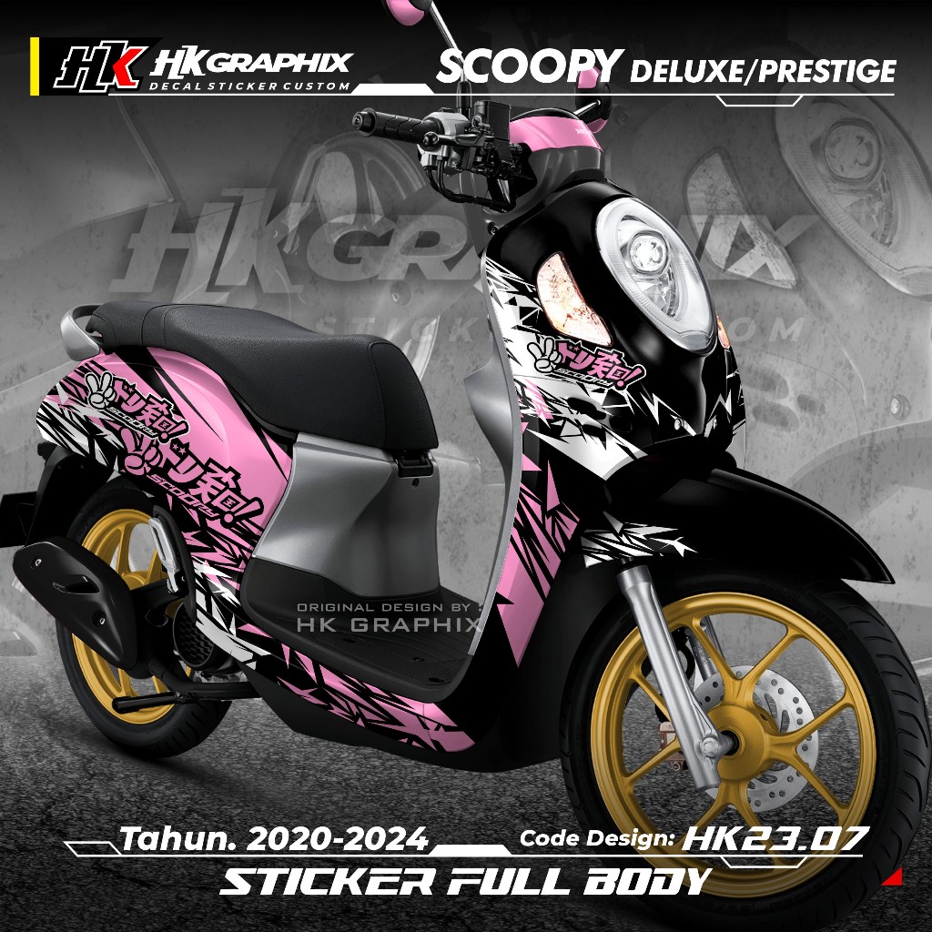 Full Body Decal Sticker Honda Scoopy Deluxe Prestige 2020 2021 2022 ...
