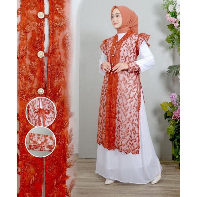 PUTIH Outer dance robe / Eid robe / white robe / modern robe / robe ...