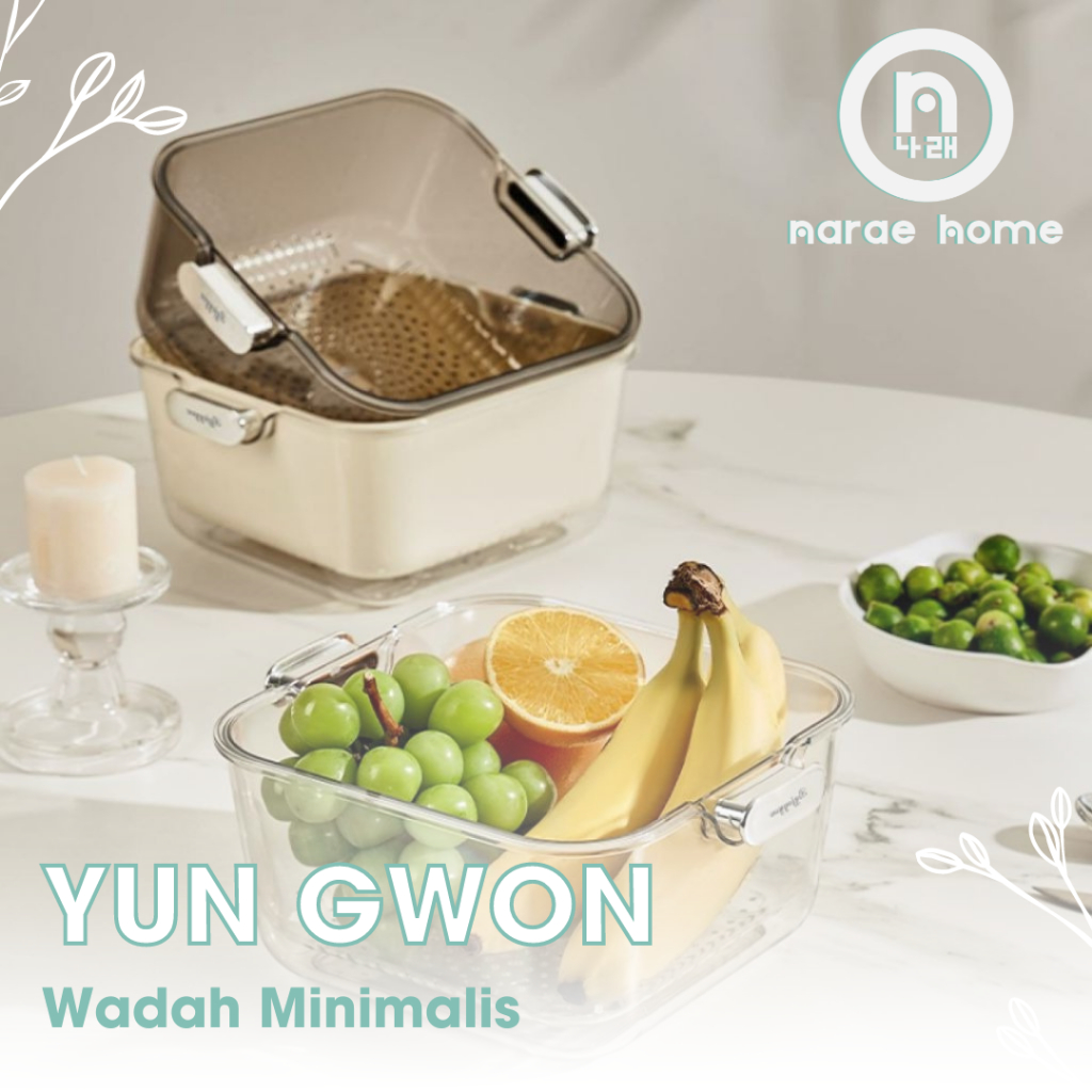 Narae - YUN GWON Smart Fruit Drainer Double Layer Vegetable and Fruit ...