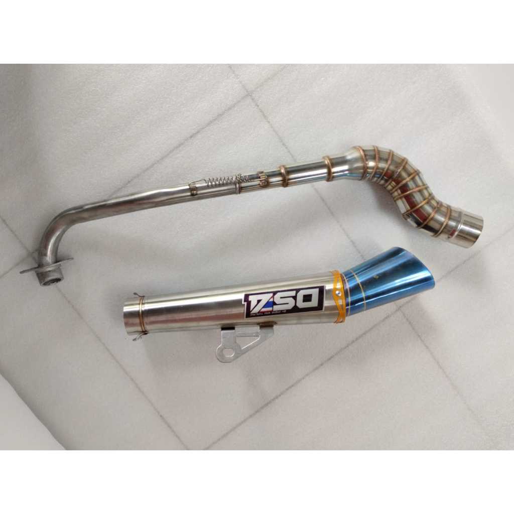 Exhaust pipe DS4 DAENG SAI4 Muffler Canister open pipe+big elbow for ...