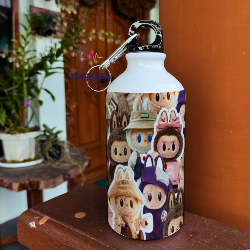 Labubu Doll Tumbler cute gift labubu lisa drinking water bottle ...