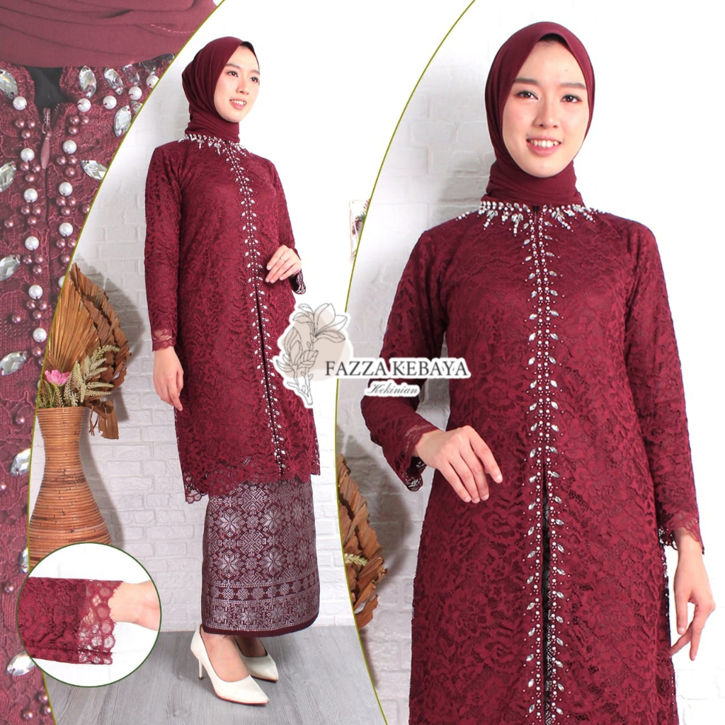 Fz - Brocade Sequin Tunic KEBAYA/ Brocade Tunic/ Sequin Tunic/ Tunic ...